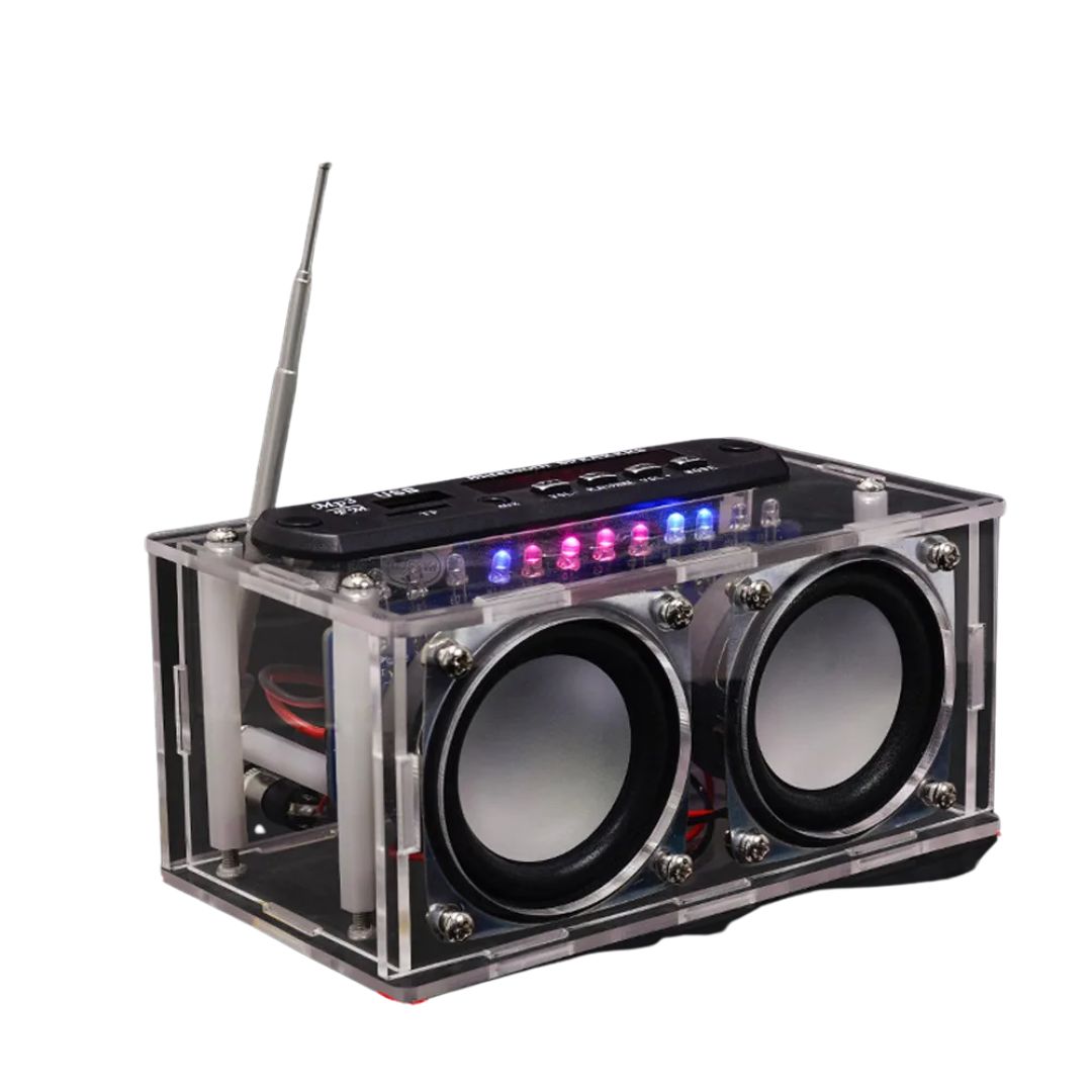 DIY Bluetooth Speaker Radio Kit - LED Metronome & Recording Function ...